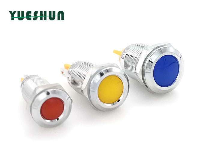 Lampu Indikator LED Pemasangan Panel Logam 12mm Untuk Perahu Motor Mobil
